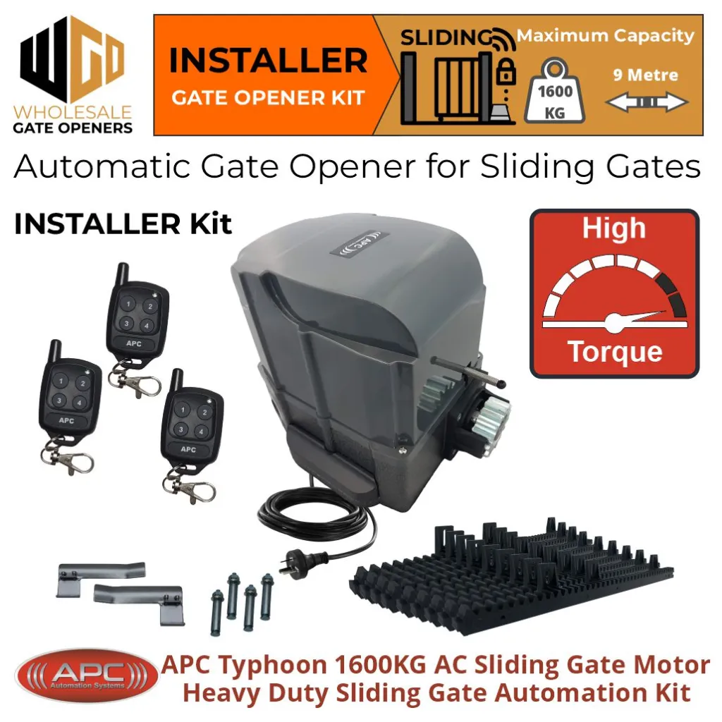 Sliding Driveway Gate Opener installer kit With Spring Limits - SLIDING ...