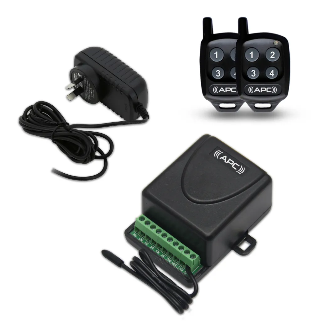 Receiver, Power Adapter & Two Remote Combo - Remotes, Keypads & Access ...