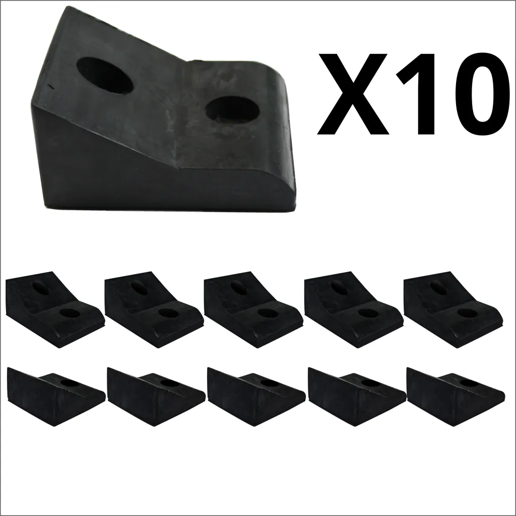 Rubber Gate Stop | 45mm 10pcs Bulk Gate Stop| Gate Hardware - GATE HARDWARE