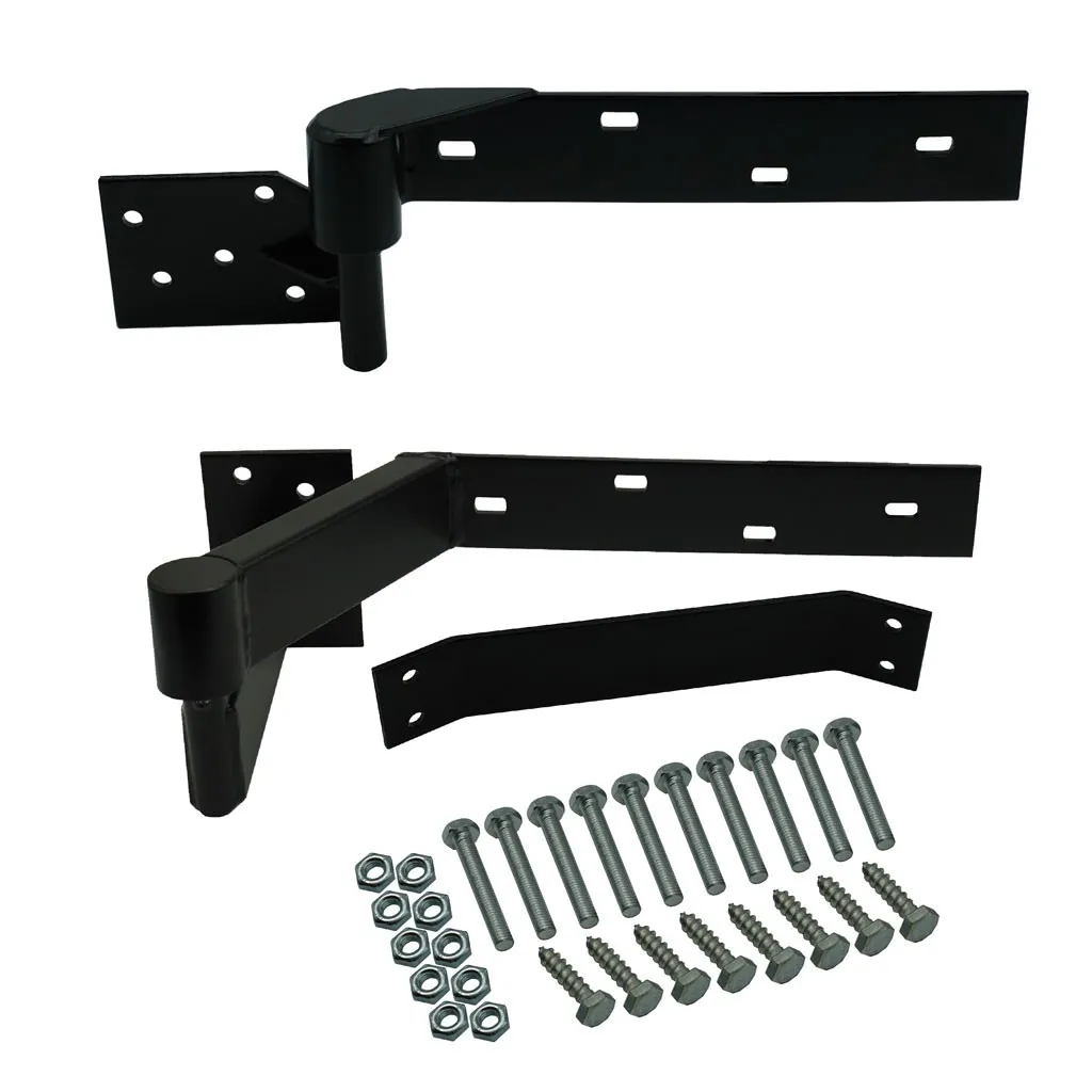 Rising Gate Hinges Left Side Heavy Duty with Support Bracing - GATE ...