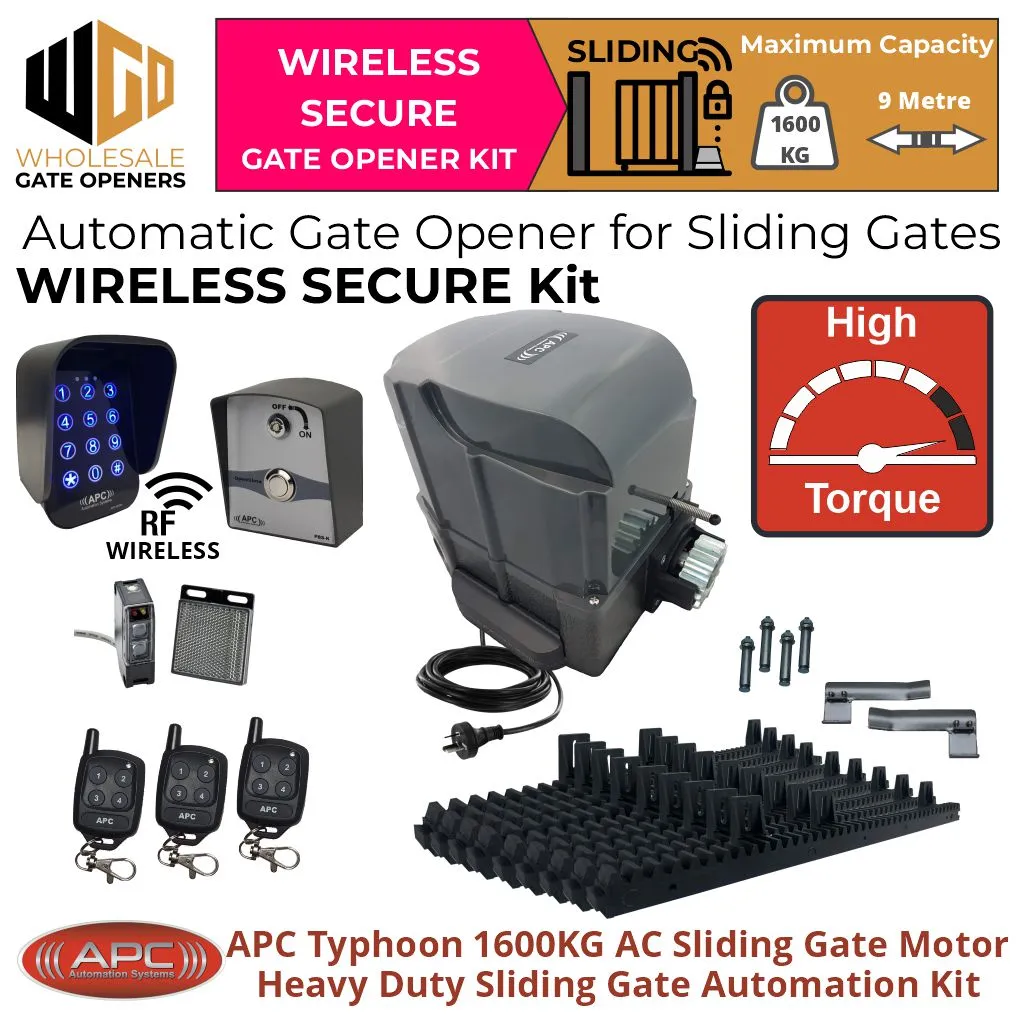 Sliding Gate Automation Wireless Controller Kit With Spring Limits and ...