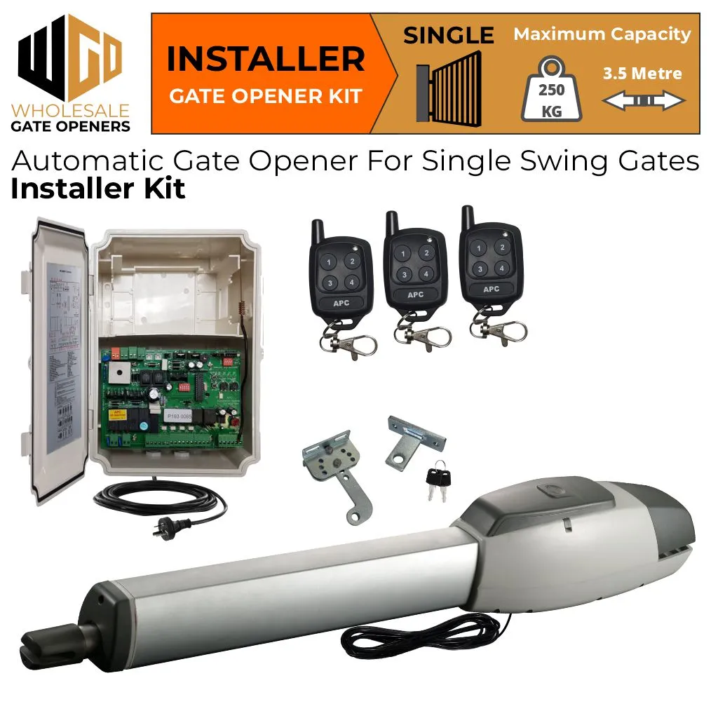 Single Swing Gate Opener Kit for Automatic Driveway With T700TL Motor ...
