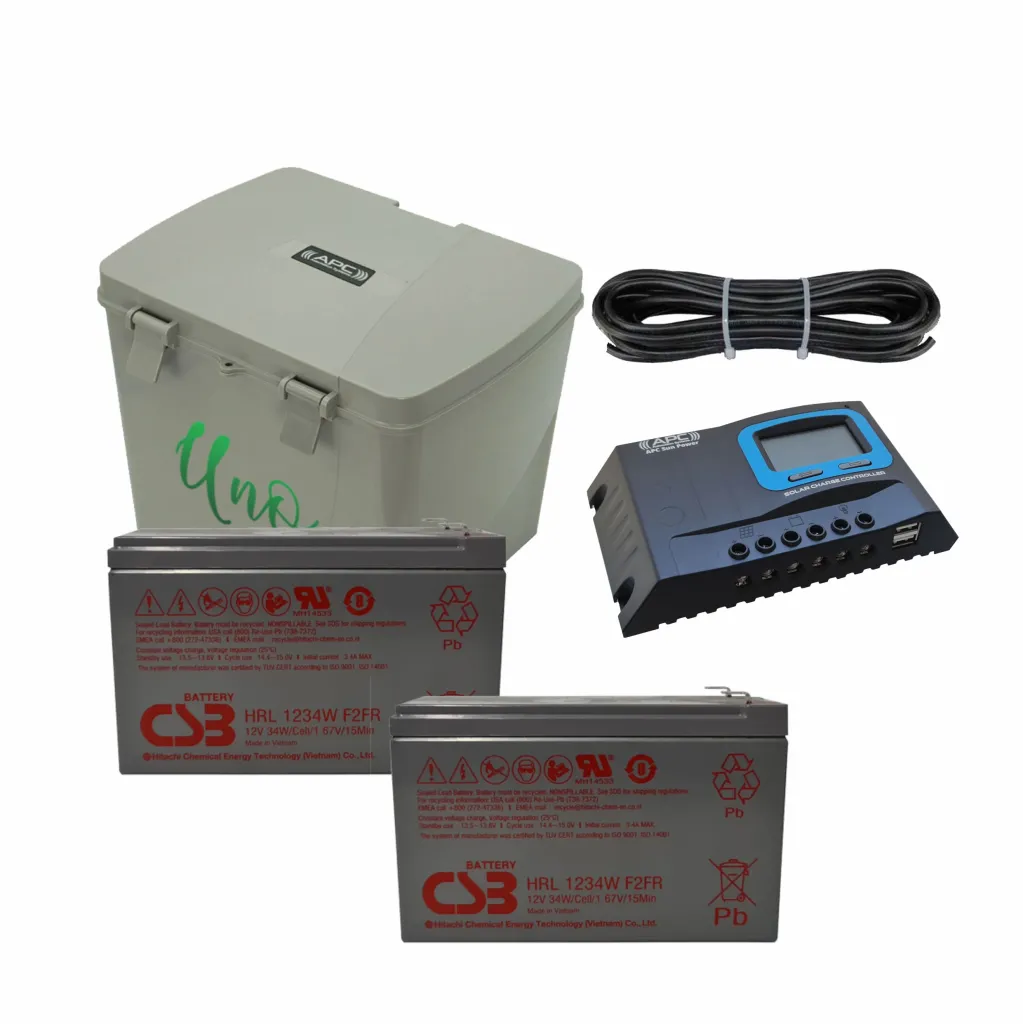 24V Multipurpose Battery Box with 9aH Batteries - Solar Accessories for ...
