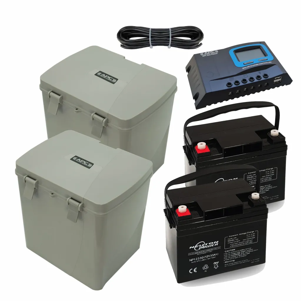 24V Multipurpose Battery Box with 33aH Batteries - Solar Accessories ...